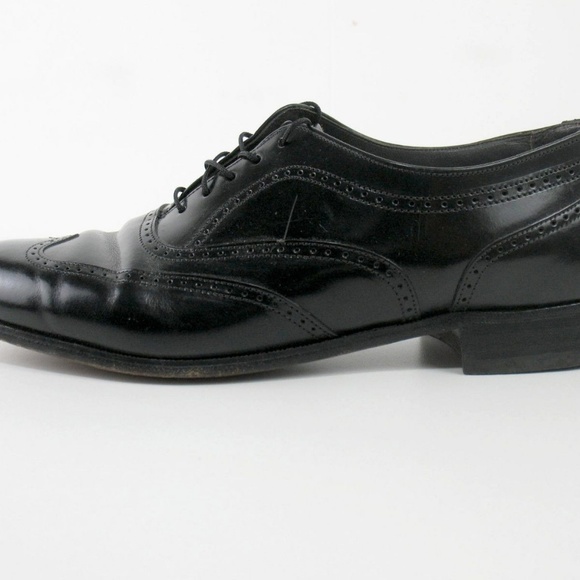 Bostonian | Shoes | Bostonian Black Leather Wingtip Shoes Sz M | Poshmark